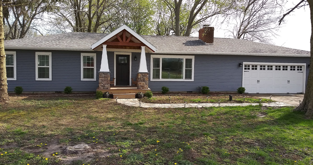 Ranch House Turned Craftsman - Project by Dennis at Menards®