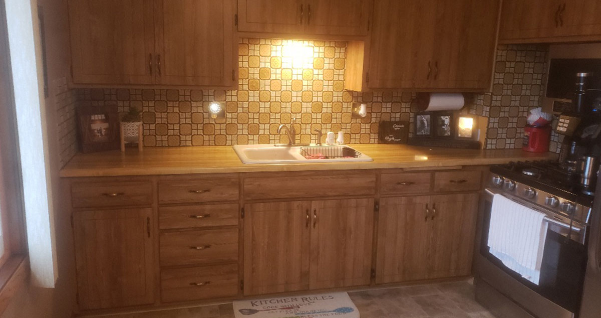 New Backsplash & Countertop - Project by Carley at Menards®