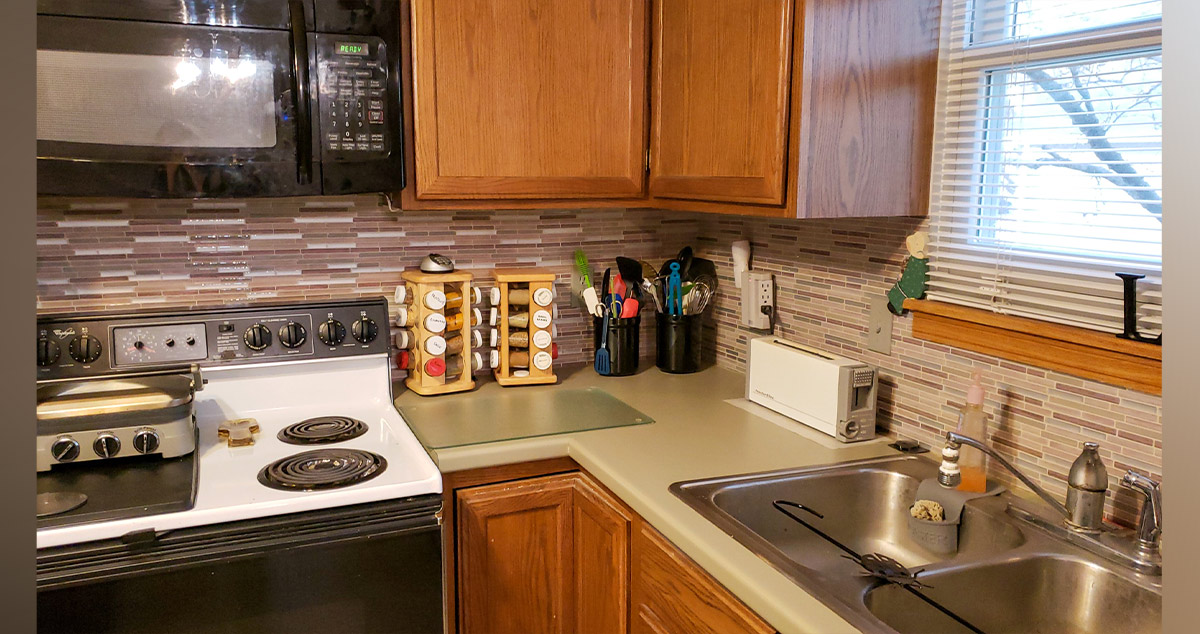 Updated Gorgeous Backsplash - Project by Leann at Menards®