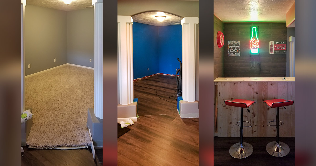Basement Game Room & Bar - Project by Jose at Menards®