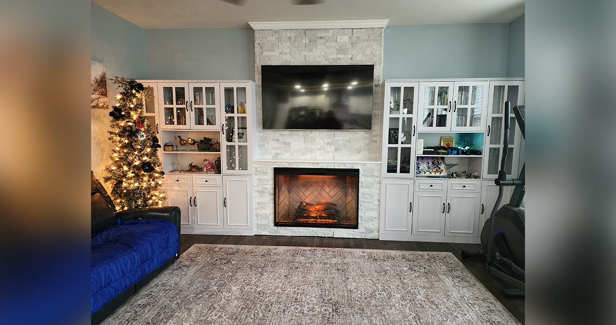 Classy Fireplace - Project by Tiffany at Menards®