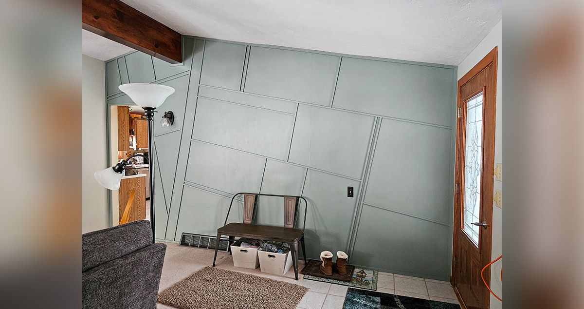 Dimensional Wood Wall - Project by Linda at Menards®