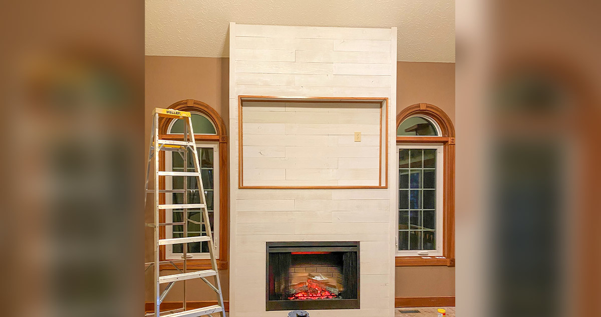 Fireplace Buildout - Project by Ronnie at Menards®