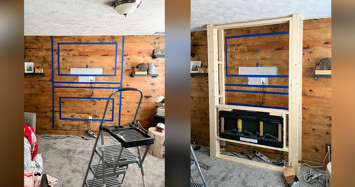 Living Room Fireplace Bump Out - Project by Josh at Menards®