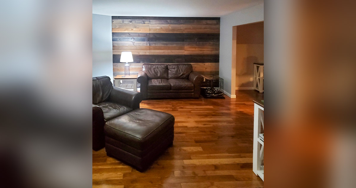 Living Room with Accent Wall - Project by Chris at Menards®