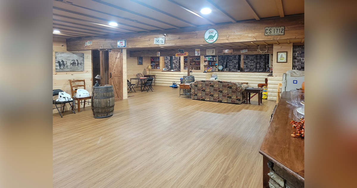 Lodge Log Cabin Basement - Project by Steve at Menards®