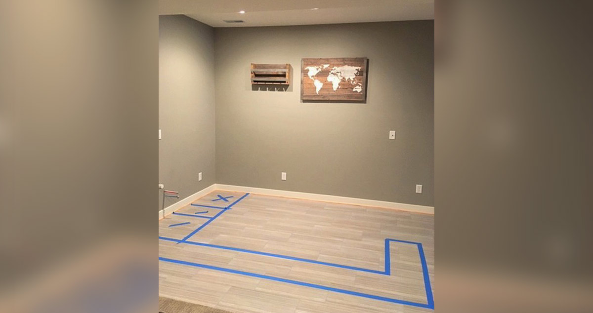 Modern Basement Bar - Project by Bryan at Menards®