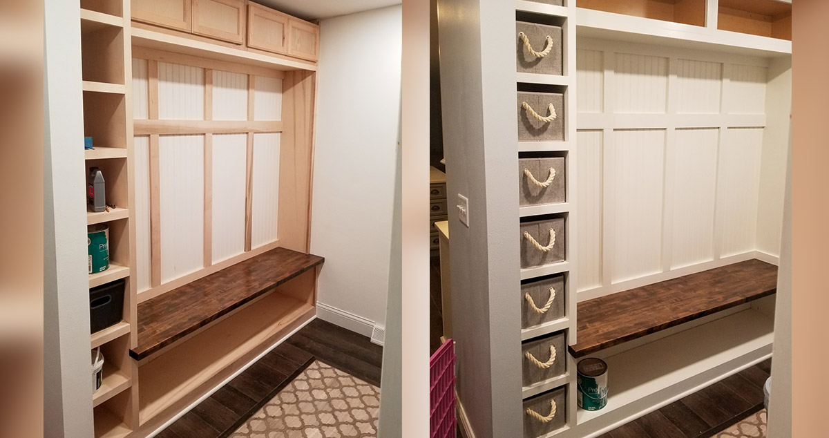 Mudroom Redesign - Project by Greg at Menards®