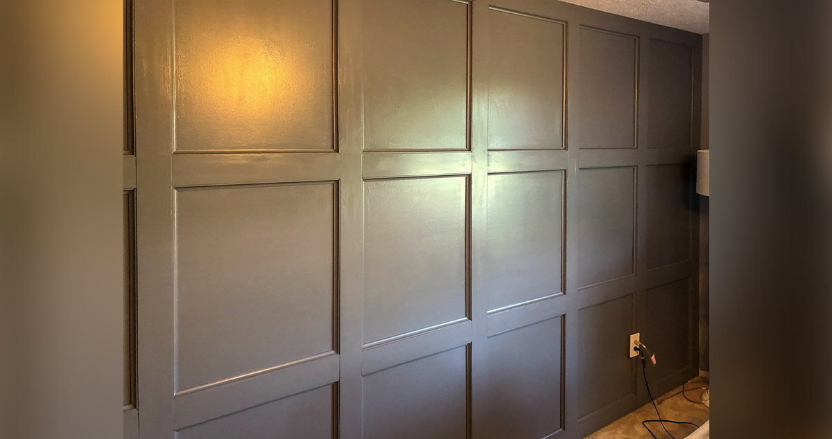 Panel Bedroom Wall - Project by John at Menards®