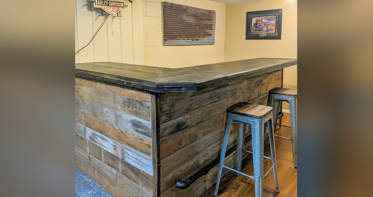 Rustic Custom Bar - Project by Nick at Menards®