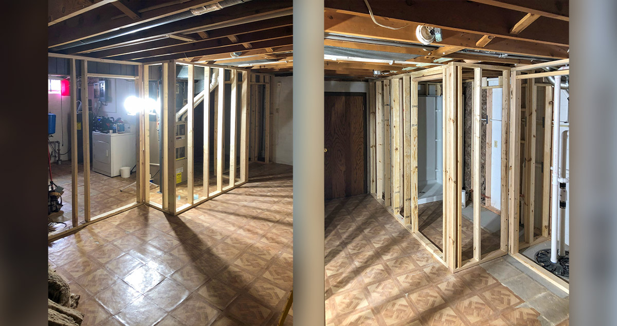 Total Basement Renovation - Project by Precision Exteriors at Menards®