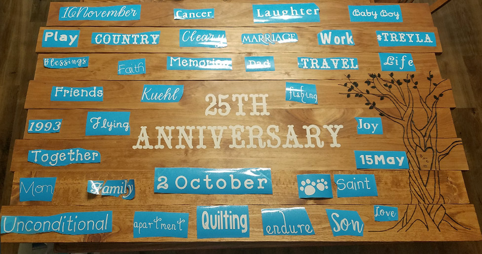 Wedding Anniversary Sign - Project by Kristin at Menards®
