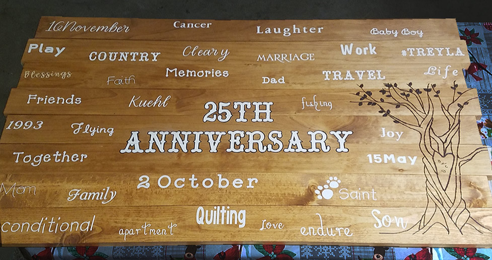 Wedding Anniversary Sign - Project by Kristin at Menards®