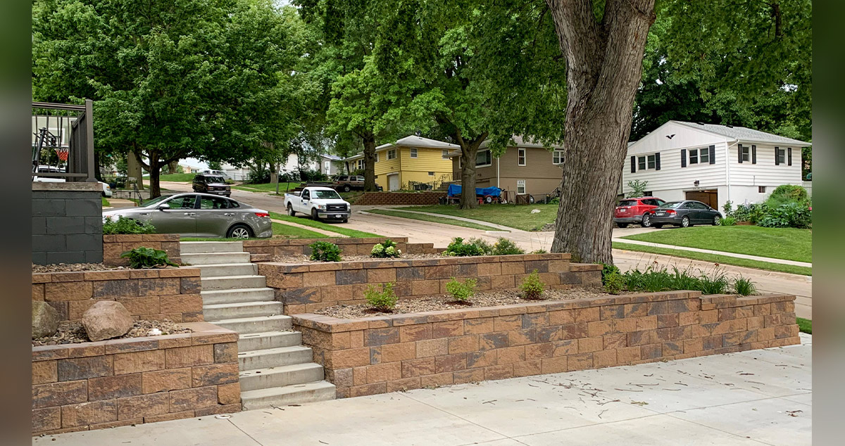 3 - Tier Retaining Wall - Project by Adam at Menards®