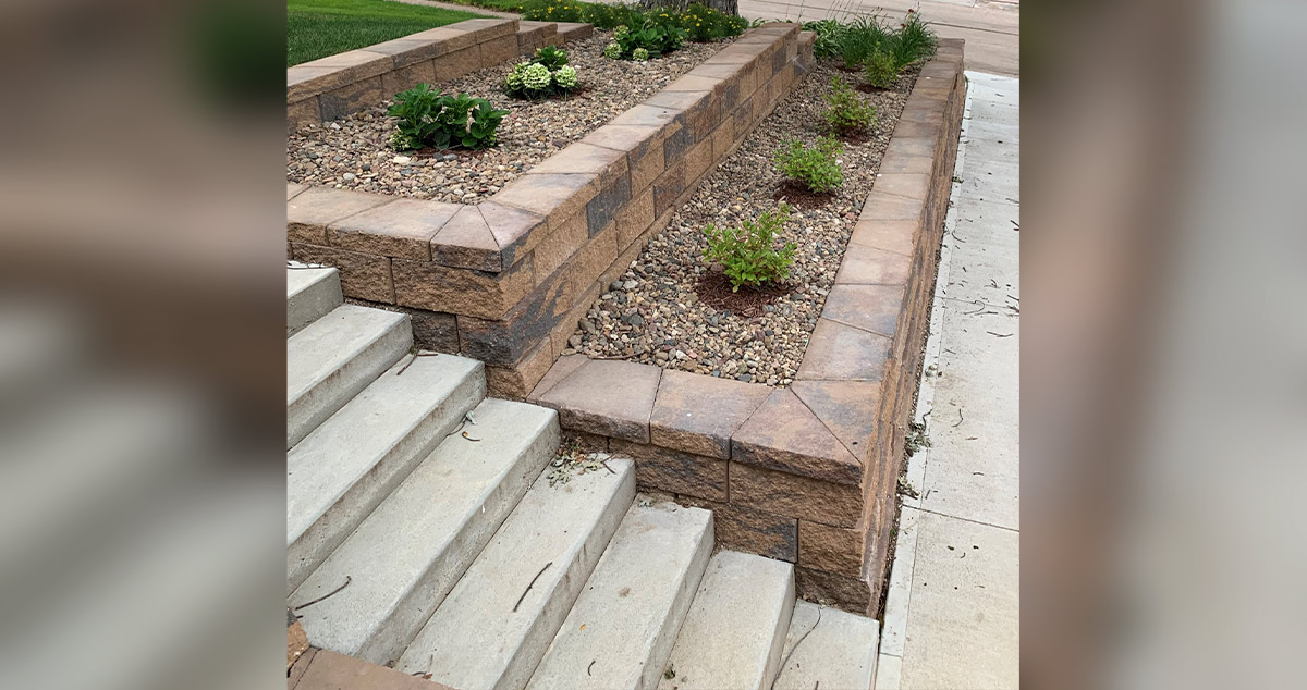 3 - Tier Retaining Wall - Project by Adam at Menards®