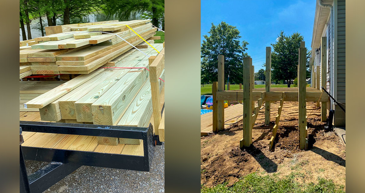 3-Level Pool Deck - Project by Colten at Menards®