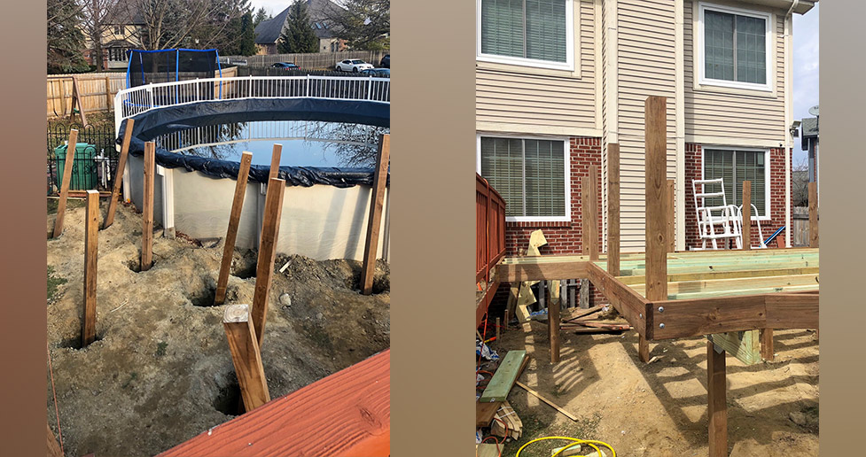 Above Ground Pool Deck - Project by Larry at Menards®