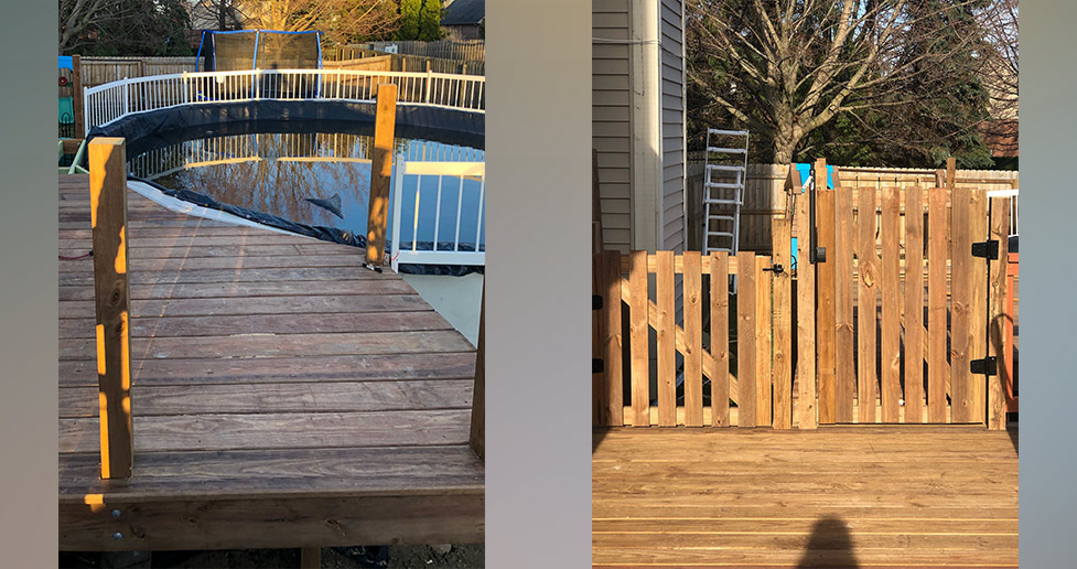 Above Ground Pool Deck - Project by Larry at Menards®