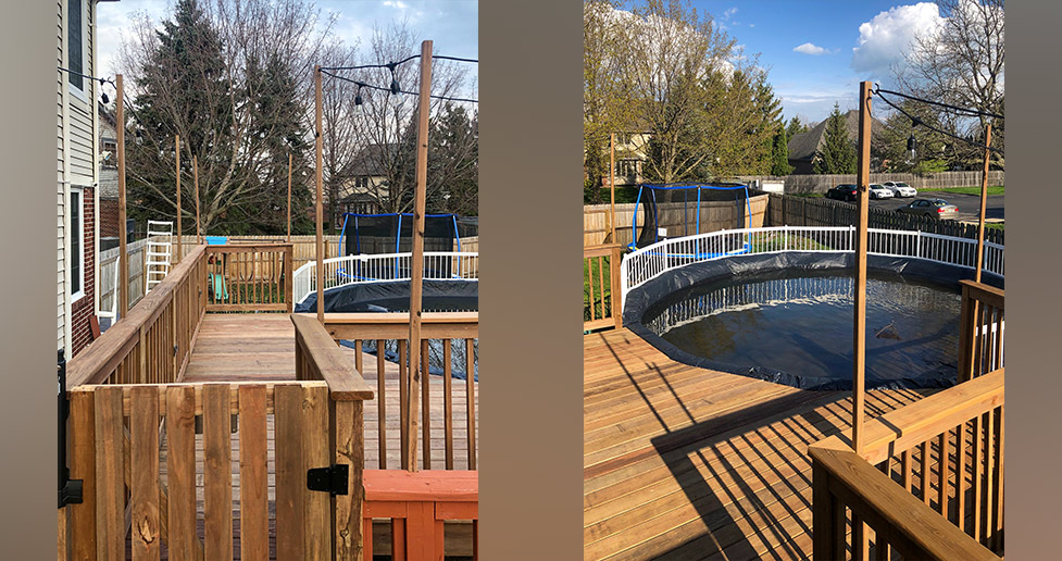 Above Ground Pool Deck - Project by Larry at Menards®
