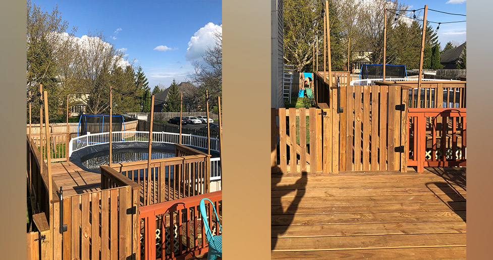 Above Ground Pool Deck - Project by Larry at Menards®