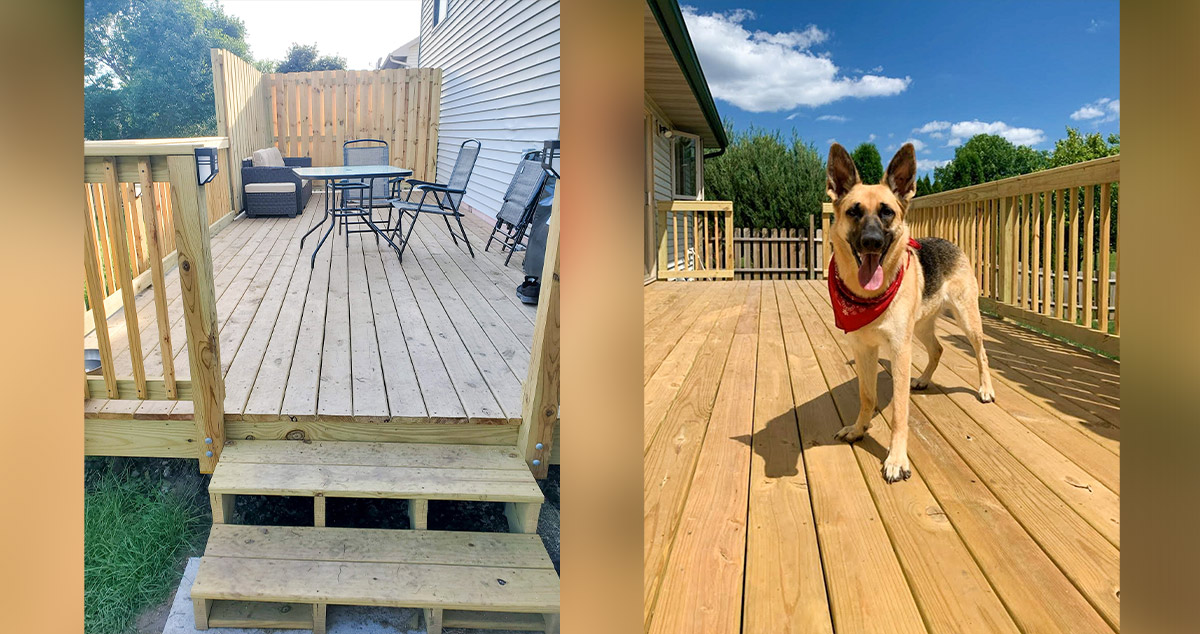 Attached Back Deck - Project by Nathan at Menards®