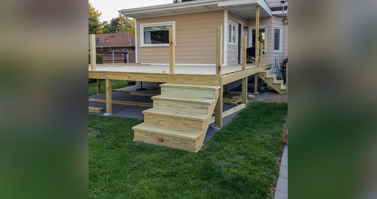 Back Deck Build - Project by Tomasz at Menards®