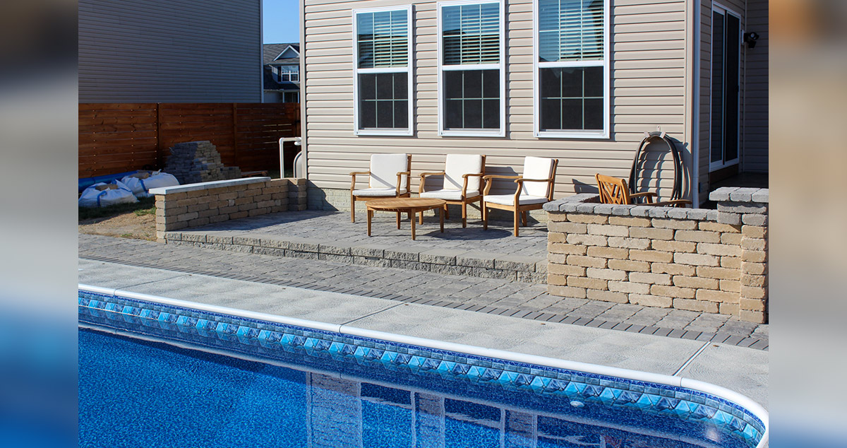 Backyard Pool & Grill Area -Project by David at Menards®