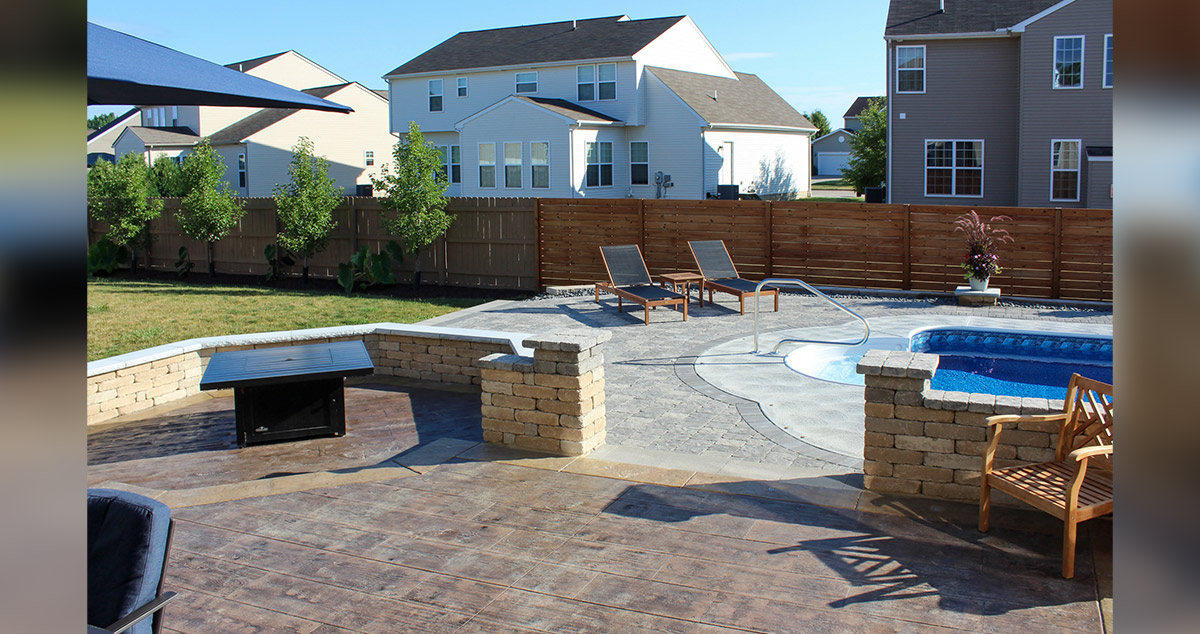 Backyard Pool & Grill Area -Project by David at Menards®