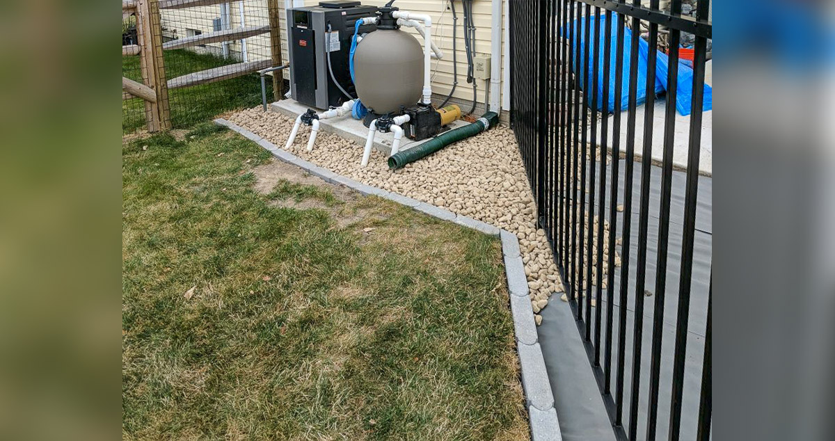 Backyard Pool Landscape - Project by Wes at Menards®