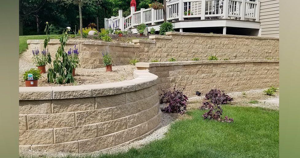 Menards Block Garden Wall Block Retaining Wall Project By Steven At