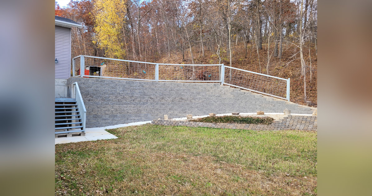 Backyard Retaining Wall & Landscaping - Project by Drew at Menards®