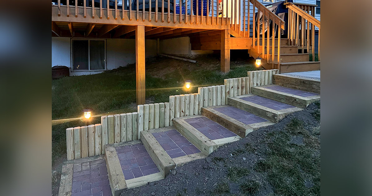 Backyard Steps - Project by Jacque at Menards®