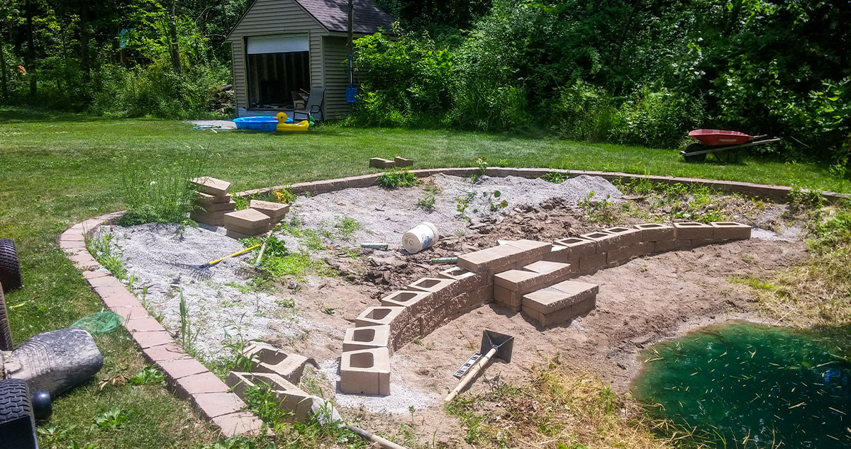 Beach Retaining Wall - Project by Justin at Menards®