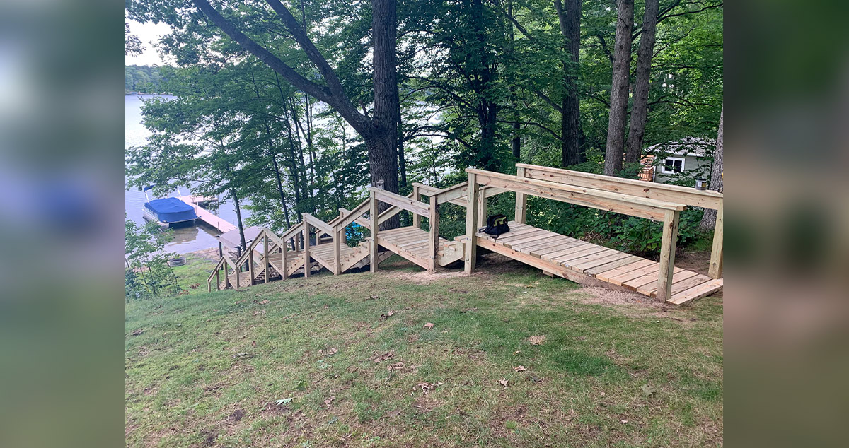Beach Stairway - Project by Tom & Julie at Menards®