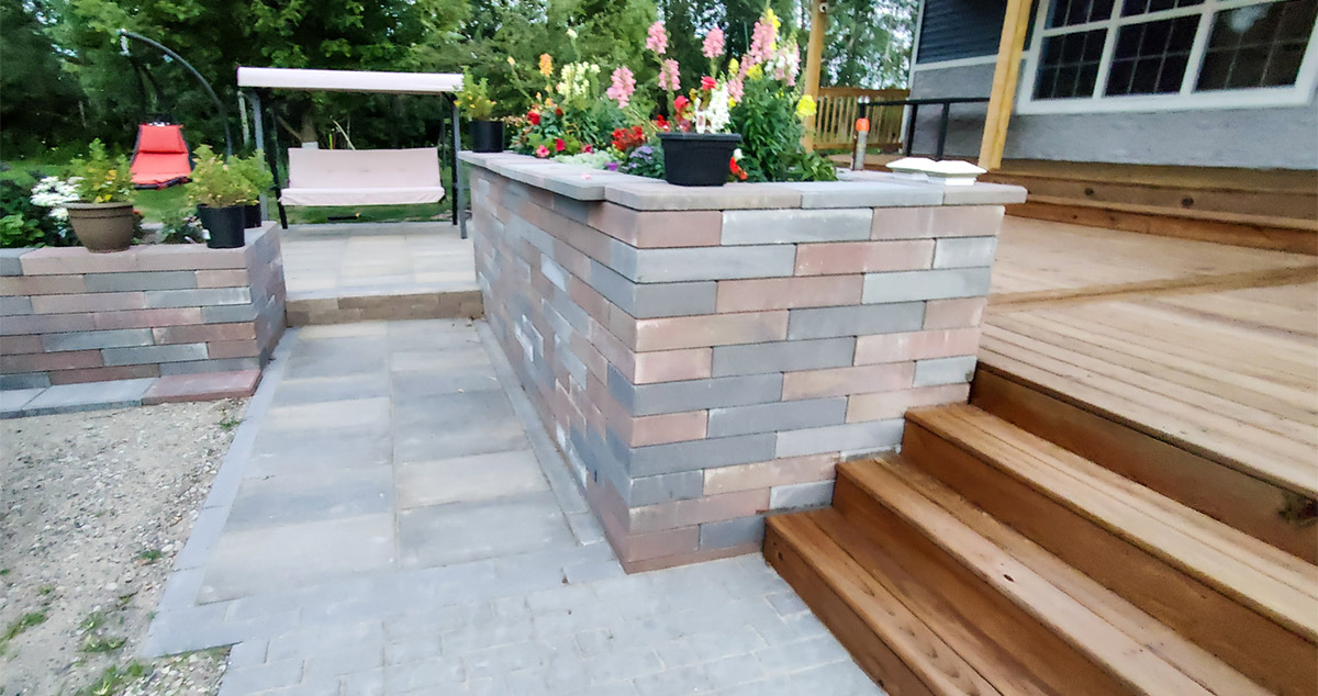 Block Patio & Raised Beds - Project by Justin at Menards®