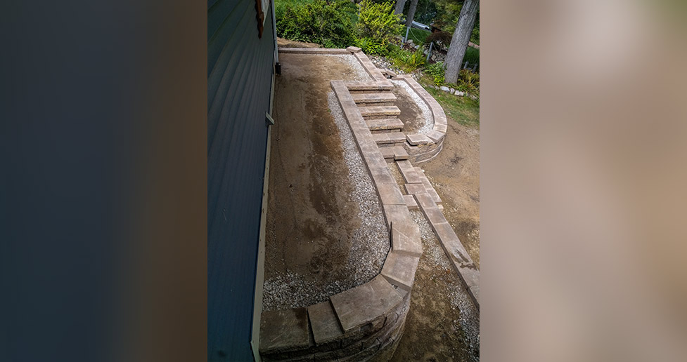 Block Retaining Wall - Project by Steven at Menards®