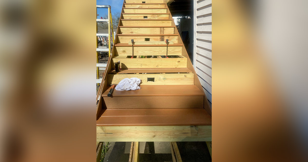 Cedar Composite Deck - Project by Paul at Menards®