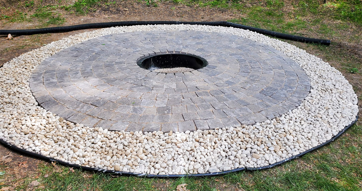 Circle Patio Kit with Drop-In Fire Pit - Project by Josh at Menards®