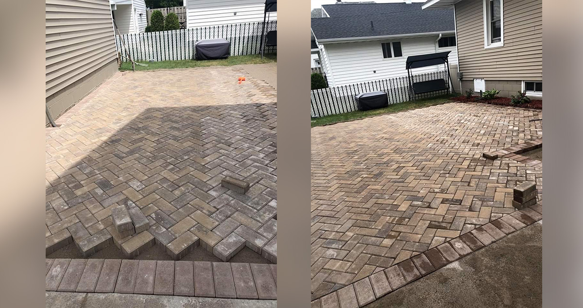 Color Popping Paver Patio - Project by Chuck & Raquel at Menards®