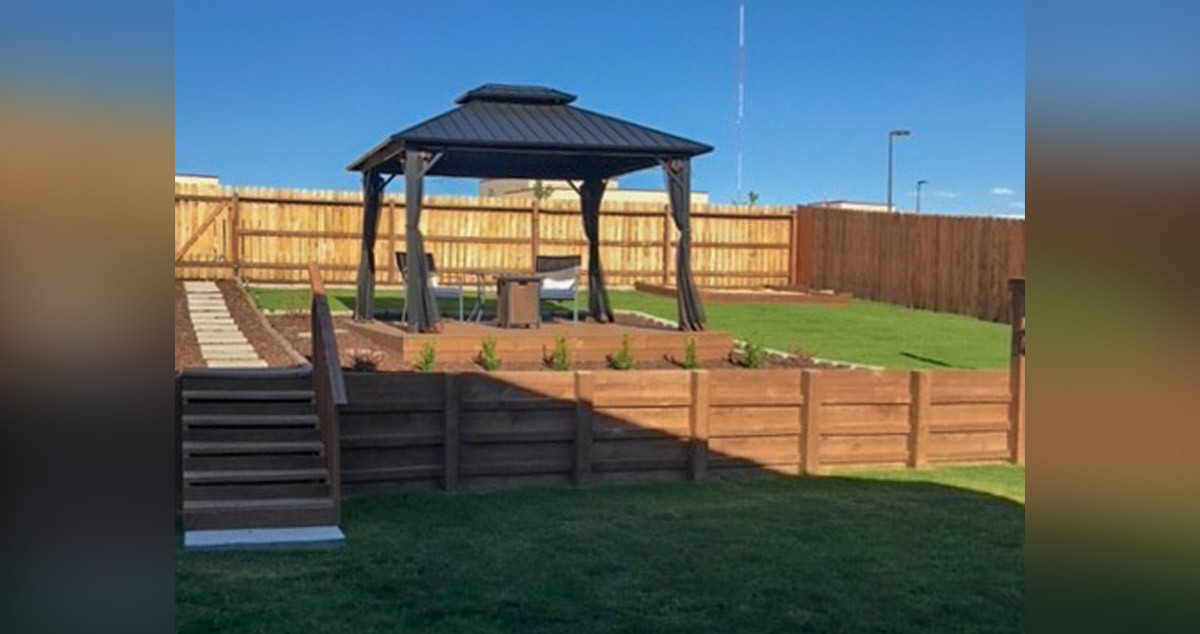 Composite Patio & Gazebo with Turf - Project by Cody at Menards®