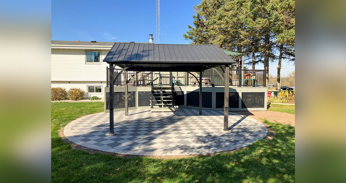 Covered Fire Pit Area - Project by Jeff & Lori at Menards®