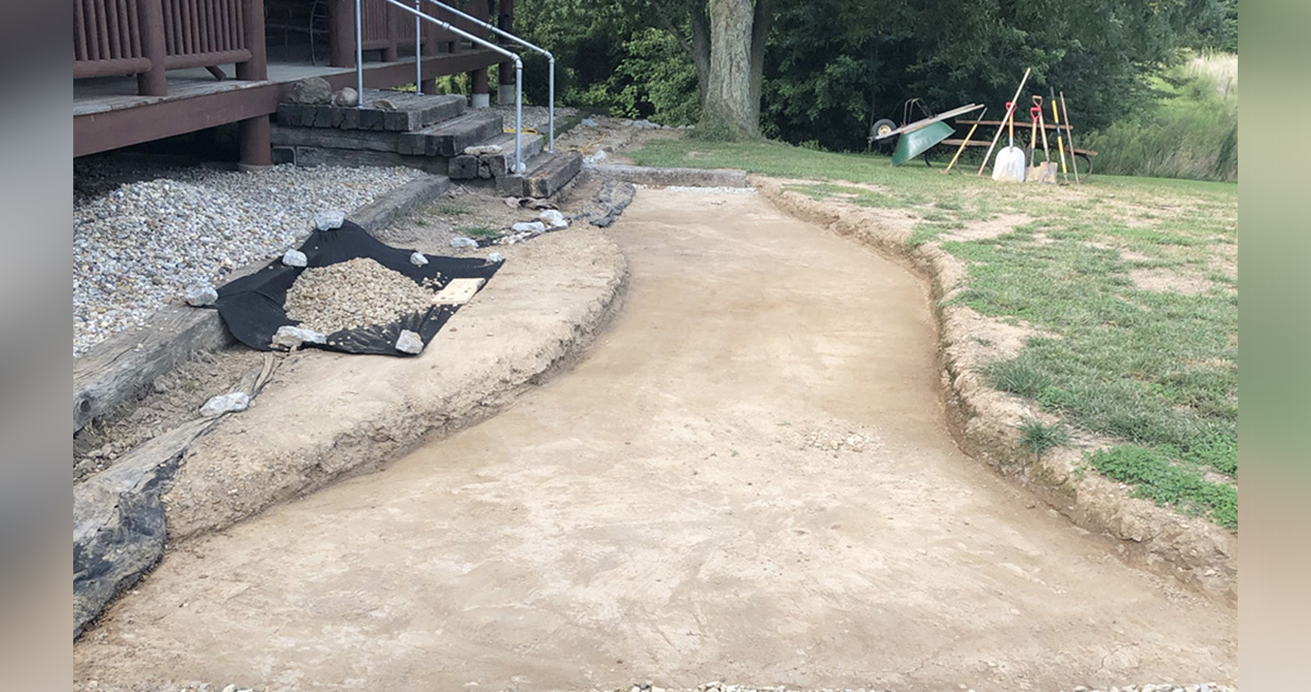 Curve Paver Walk - Project by Michael at Menards®