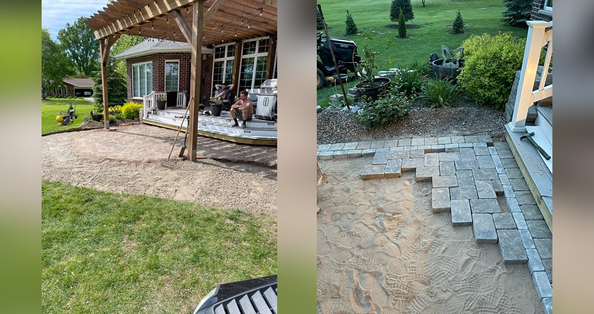 Curved Patio Expansion - Project by Jeff at Menards®