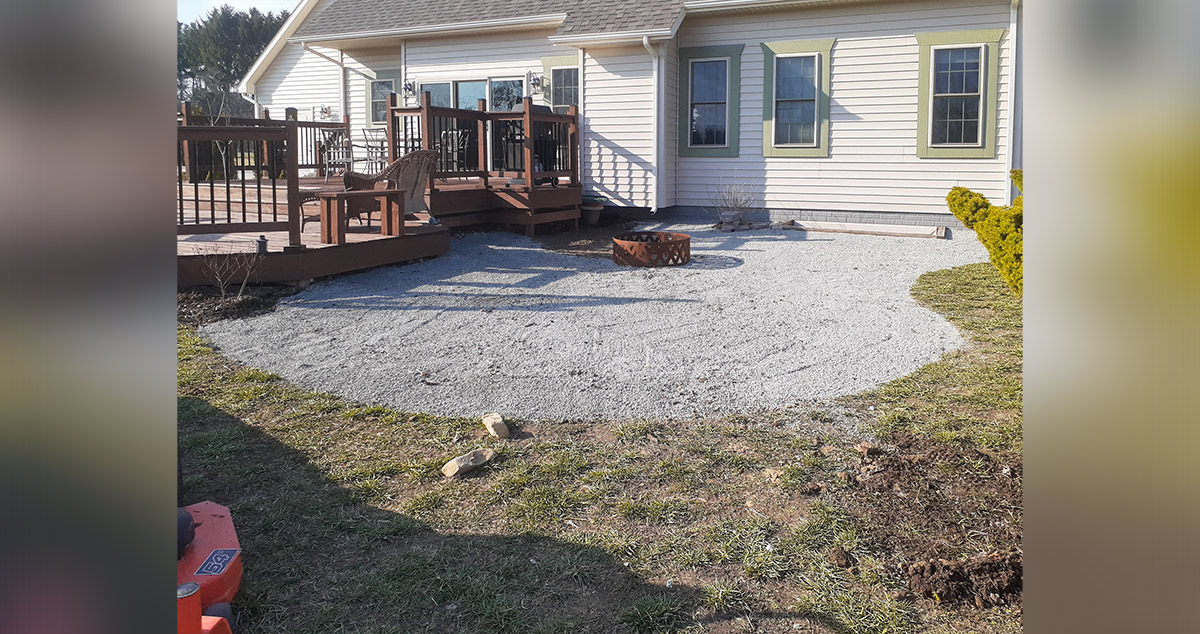 Curving Block Patio - Project by Gary at Menards®