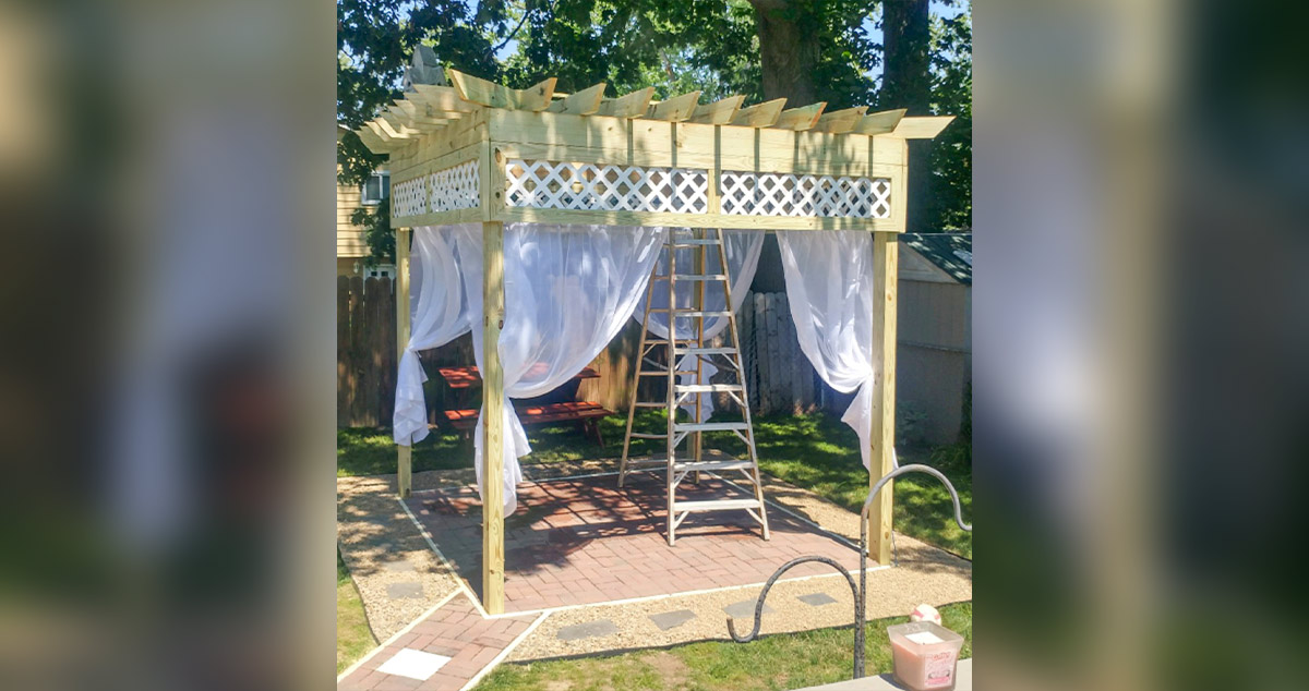 Custom Pergola - Project by Wendi at Menards®