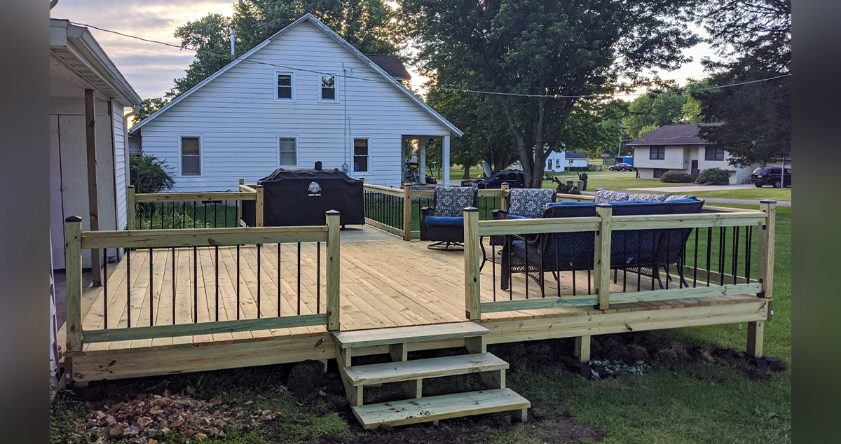 Deck with Bump Out - Project by Larry at Menards®