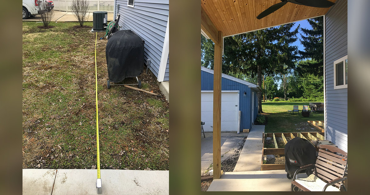 Deck with Privacy Screen - Project by Bill at Menards®
