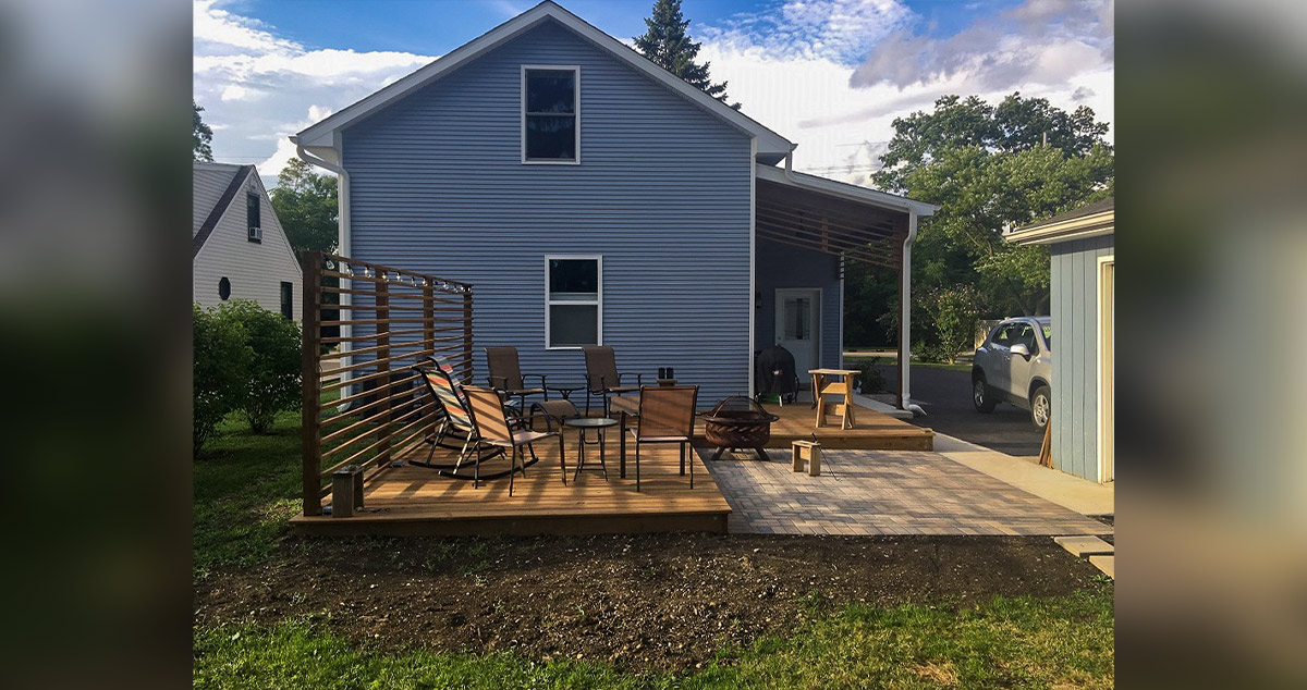 Deck with Privacy Screen - Project by Bill at Menards®