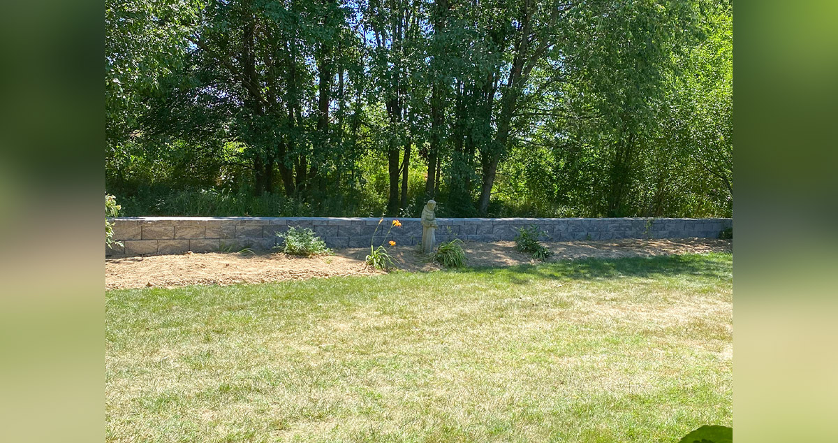 Ditch Retaining Wall - Project by Michael & Jackie at Menards®