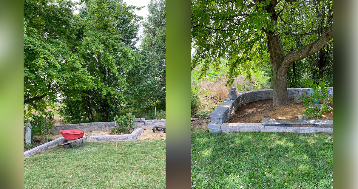 Ditch Retaining Wall - Project by Michael & Jackie at Menards®